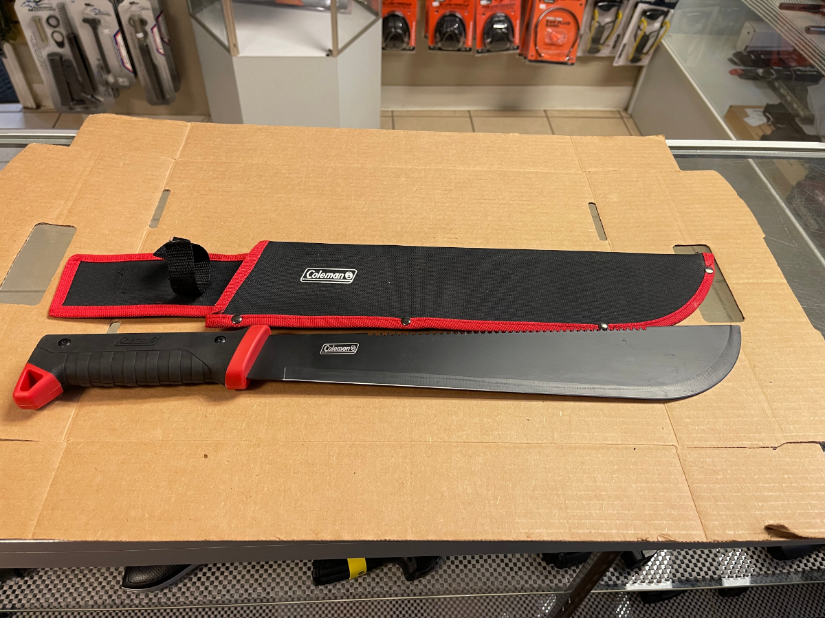 Coleman Rugged 23 Inch Machete Double Sided With Sheath New For Sale at ...