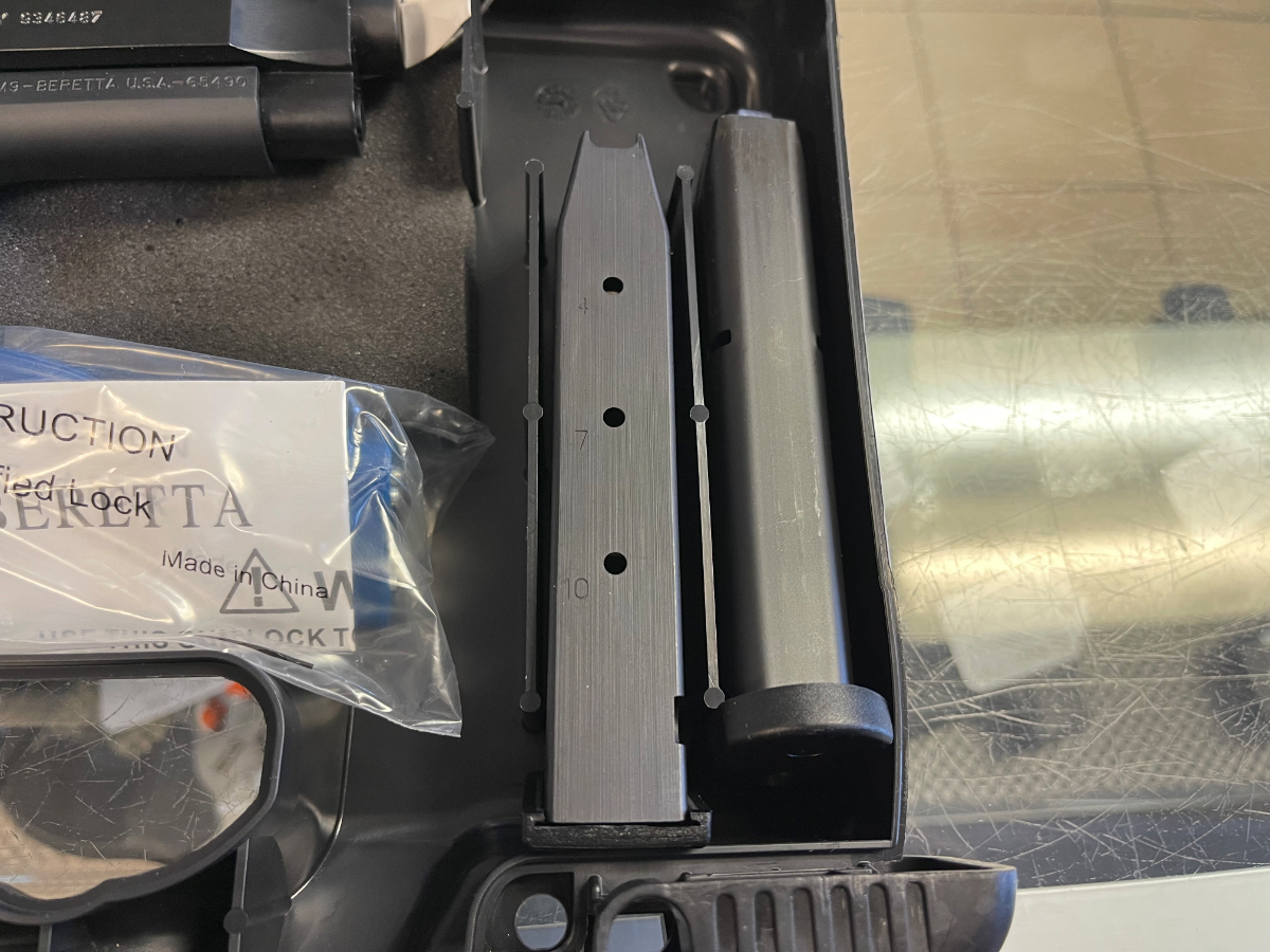 Beretta M9 4.90 Inch Barrel 10+1 Black Bruniton Steel Slide Black ...