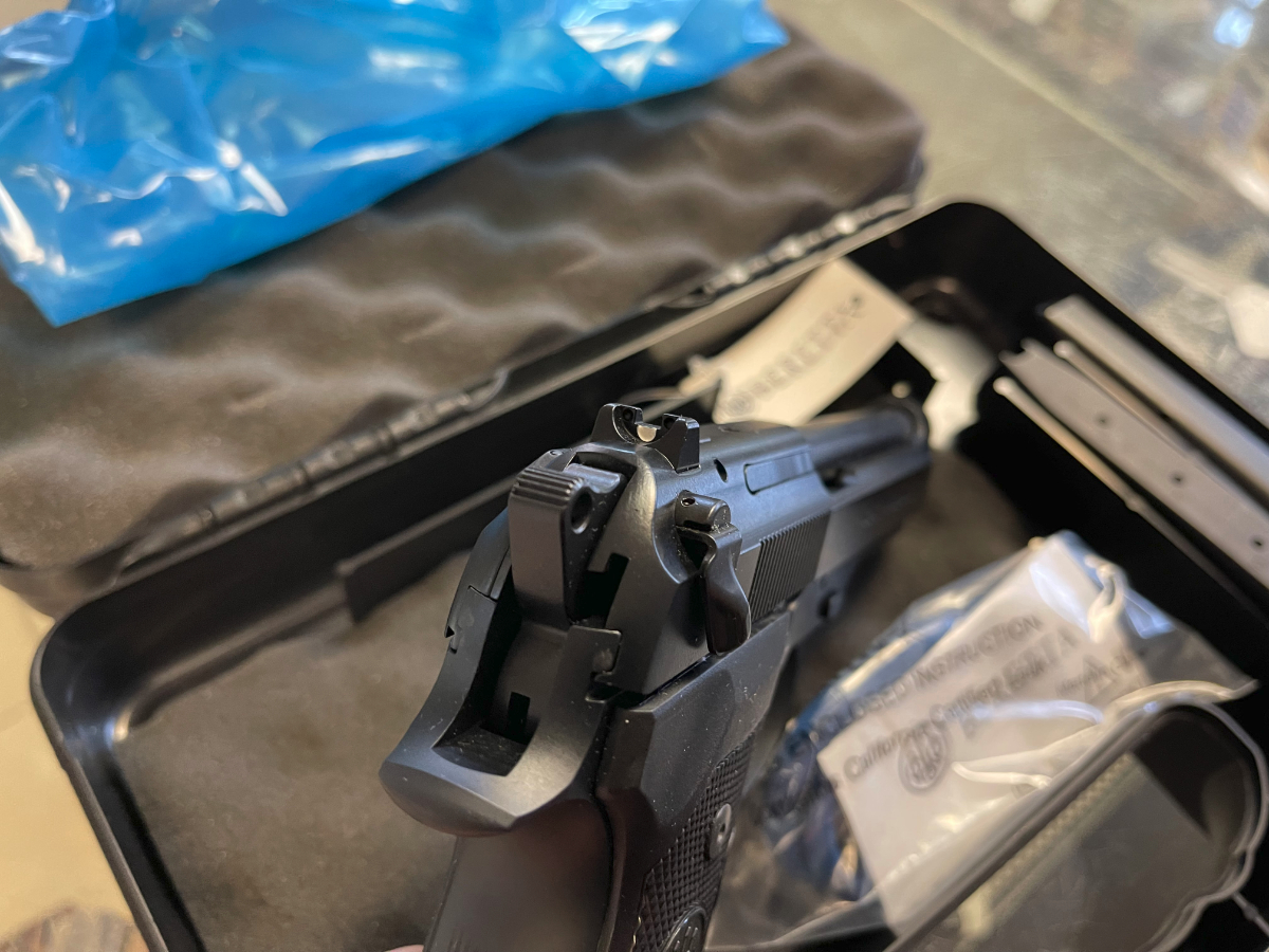 Beretta M9 4.90 Inch Barrel 10+1 Black Bruniton Steel Slide Black ...