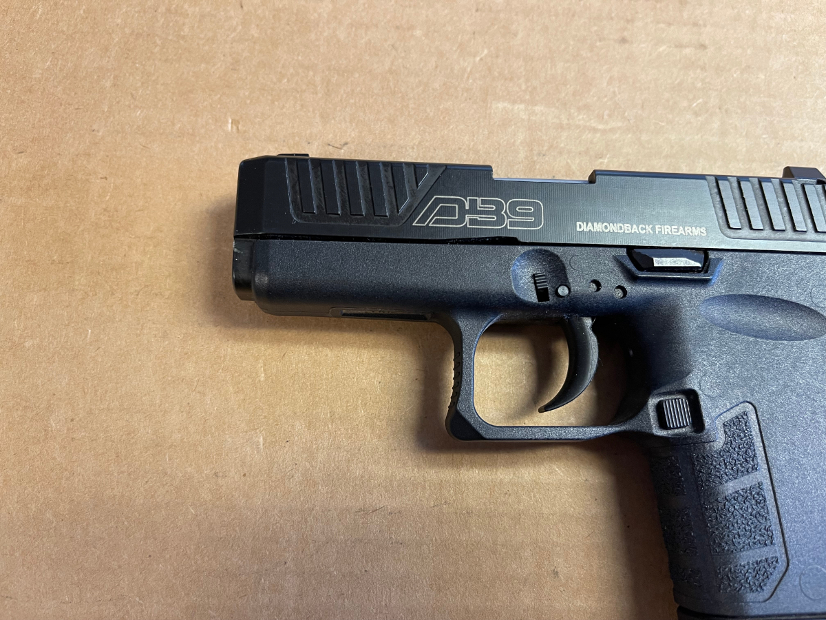 Diamondback Model Db9 Semi-Auto Pistol 3.1 Inch Barrel One 6 Round ...