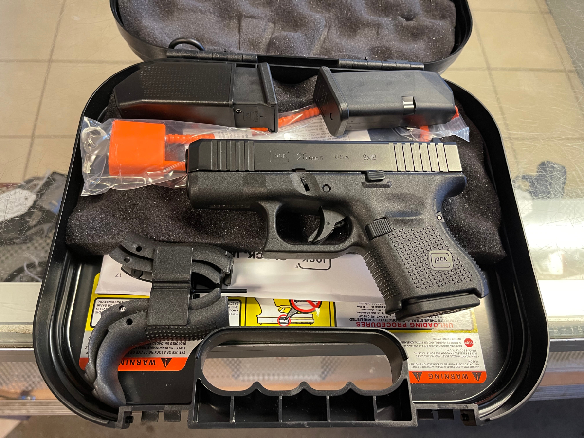 Glock G26 Gen5 Sub Compact 3.43 Inch Barrel 10+1 Ndlc Steel With Front ...