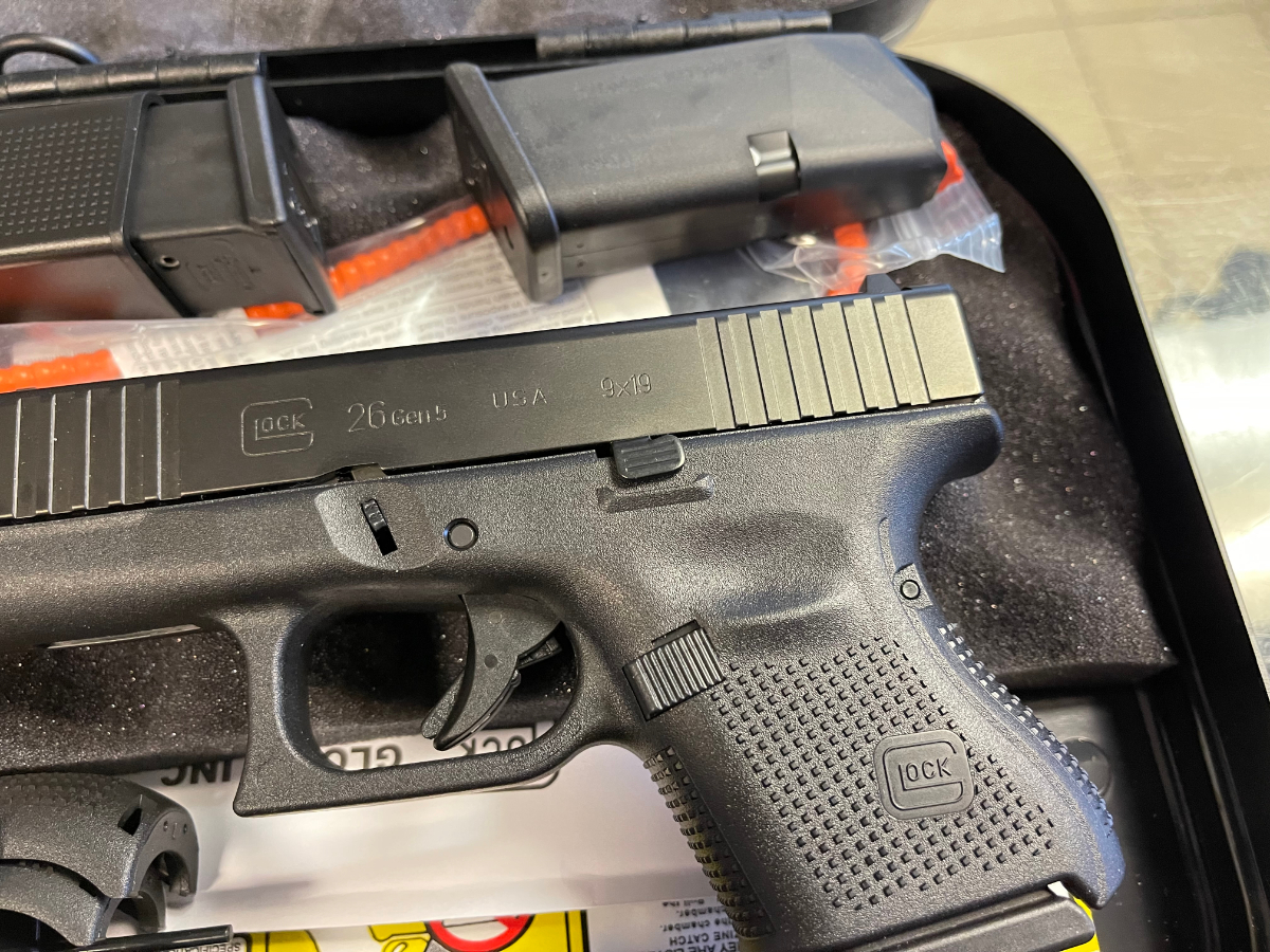 Glock G26 Gen5 Sub Compact 3.43 Inch Barrel 10+1 Ndlc Steel With Front ...