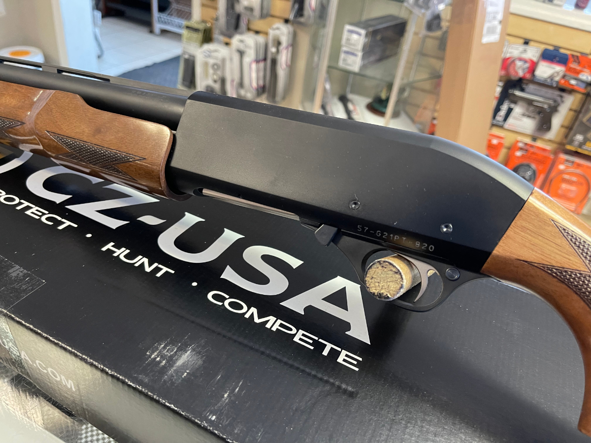 Cz Usa 612 Field 4+1 28 Inch Barrel Stain Black Chrome Turkish Walnut ...