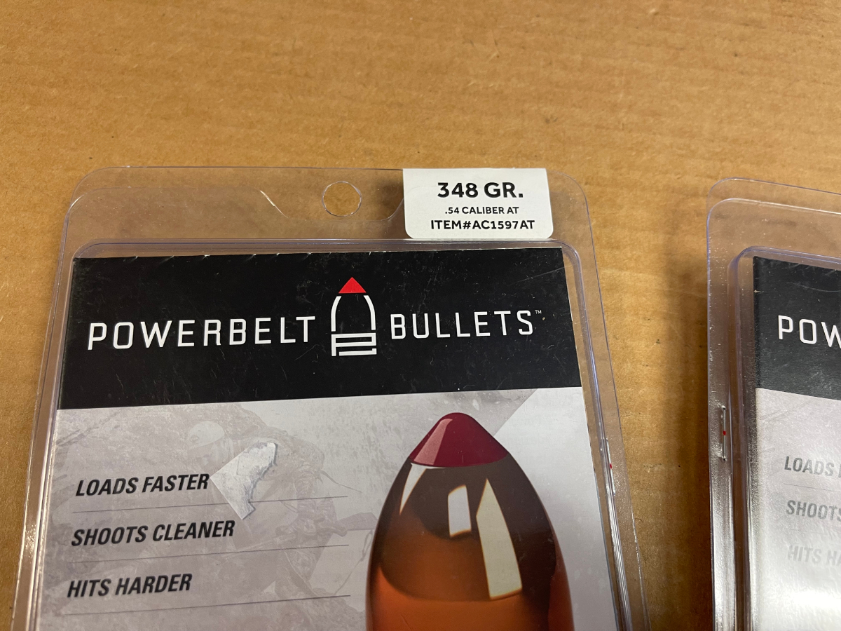 30 Rounds Powerbelt Bullets Ac1597at Copper 54 Cal Aerotip 348 Gr New ...
