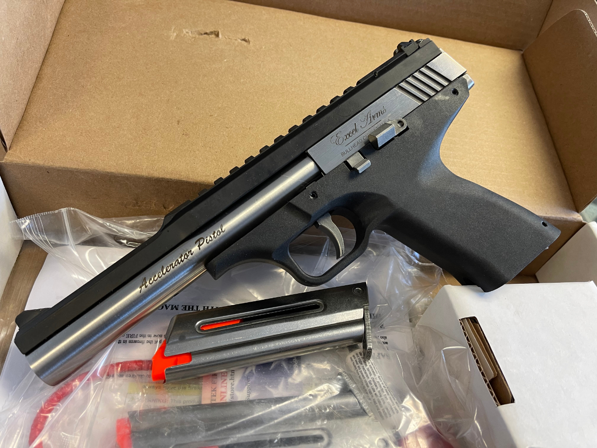 Excel Arms Accelerator Pistol Mp-22 6.50 Inch Barrel Two 9+1 Black ...