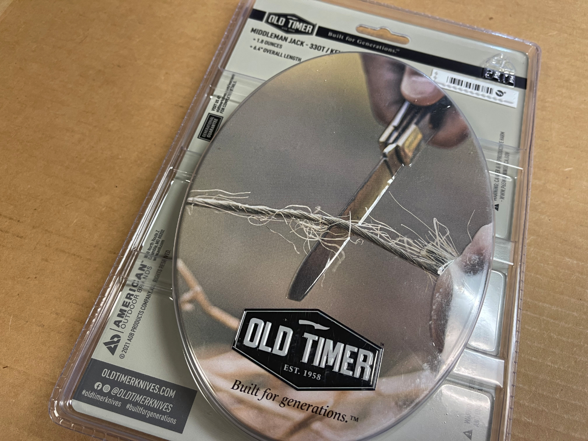 Schrade Old Timer Trapper Knife W/ Leather Keychain New In Package For ...