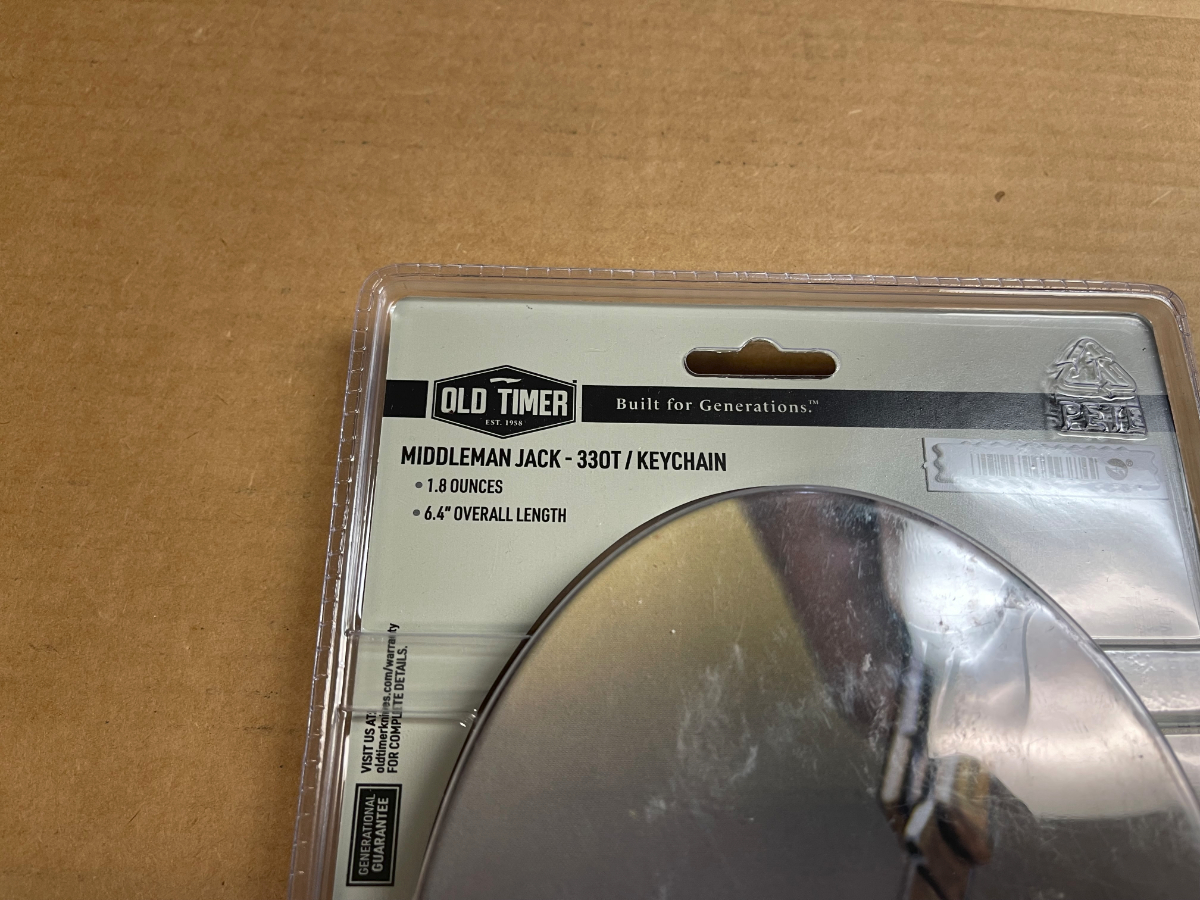 Schrade Old Timer Trapper Knife W/ Leather Keychain New In Package For ...