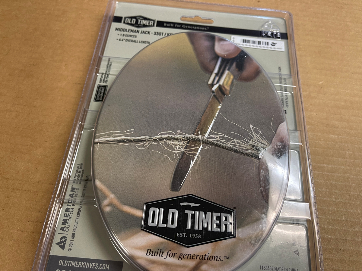 Schrade Old Timer Trapper Knife W/ Leather Keychain New In Package For ...