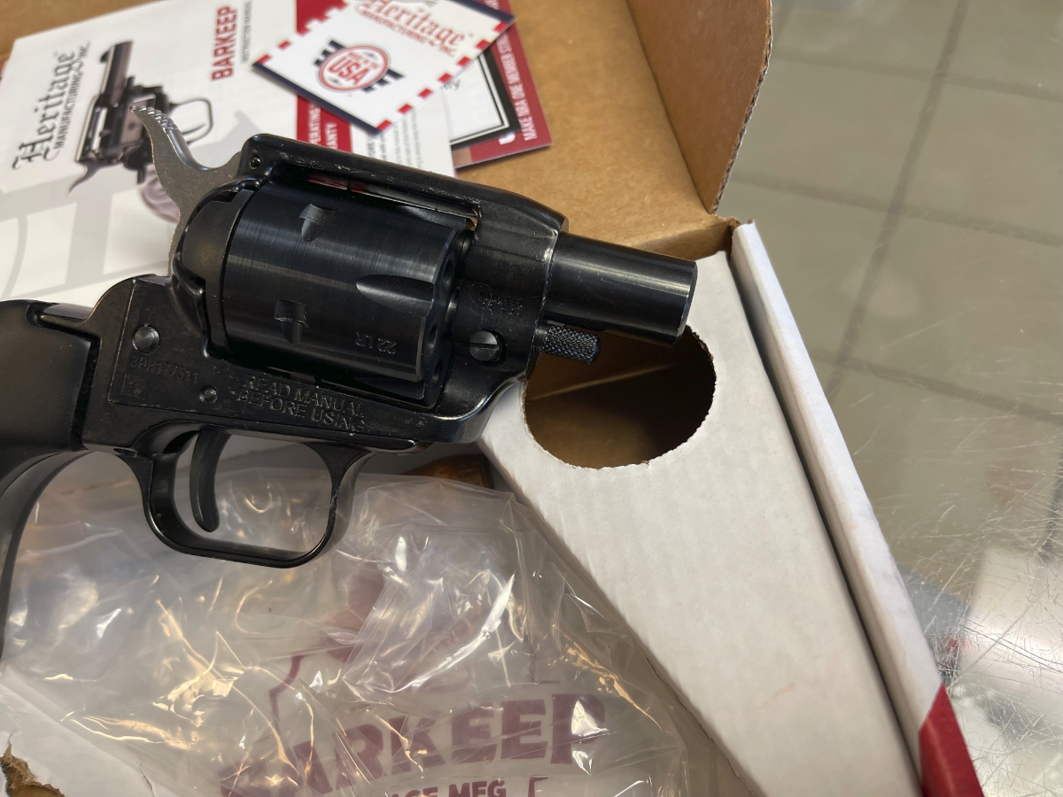 Heritage Barkeep Boot 6 6rd 1.68 Inch Barrel Black Steel With Black ...