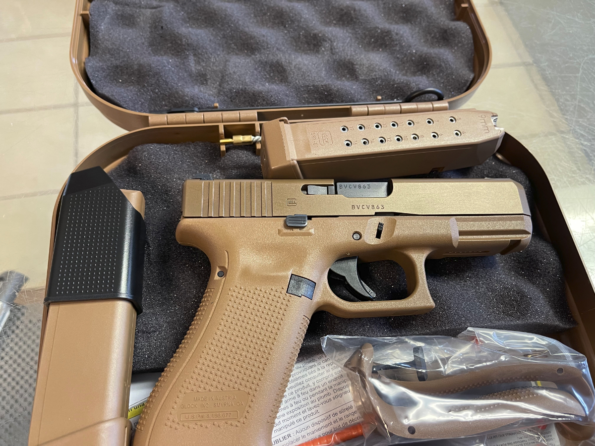 G19X Compact Crossover 4.02 Inch 17+1 Bronze Nitron Frame Finish Glock ...