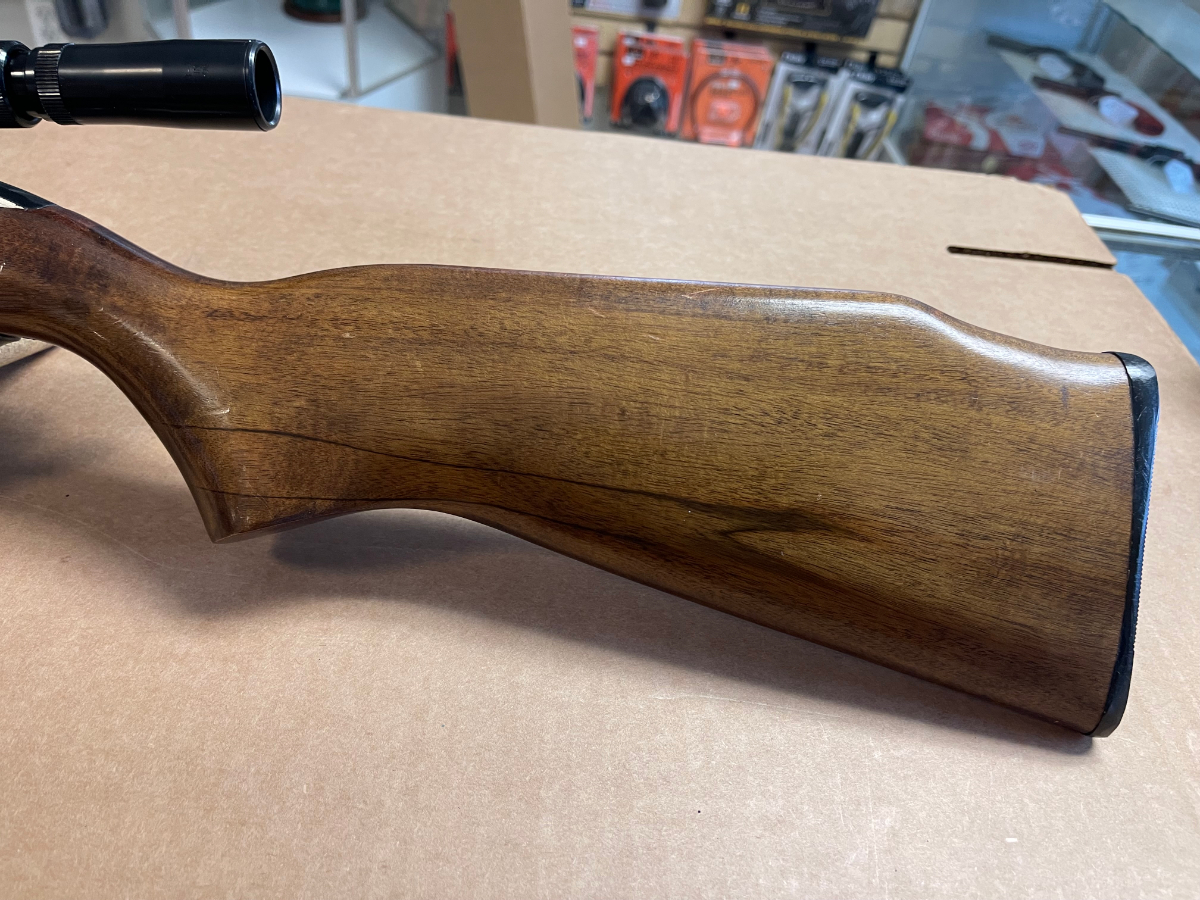 Magtech CBC MODEL 7022 SEMI-AUTO RIFLE WOOD STOCK, WITH SCOPE, TWO ...