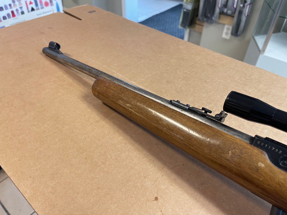 Magtech CBC MODEL 7022 SEMI-AUTO RIFLE WOOD STOCK, WITH SCOPE, TWO ...