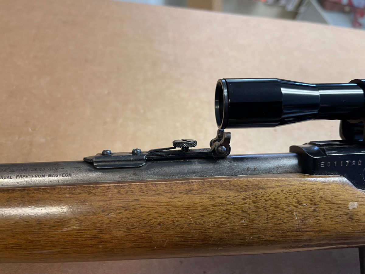 Magtech CBC MODEL 7022 SEMI-AUTO RIFLE WOOD STOCK, WITH SCOPE, TWO ...