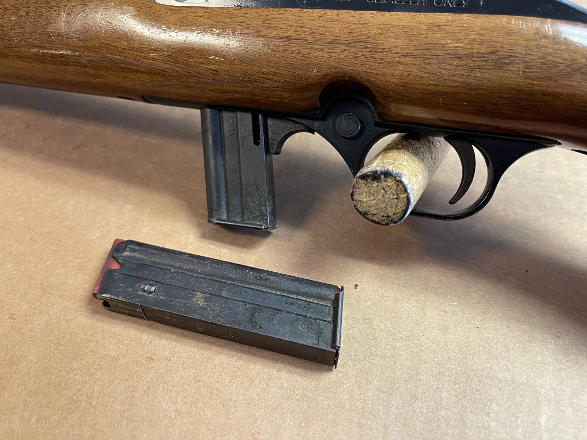 Magtech CBC MODEL 7022 SEMI-AUTO RIFLE WOOD STOCK, WITH SCOPE, TWO ...