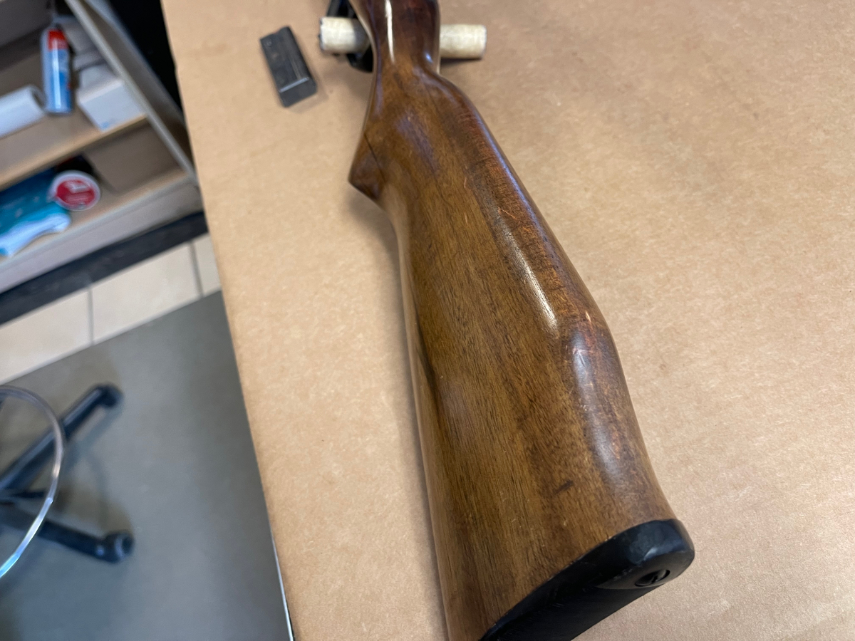 Magtech CBC MODEL 7022 SEMI-AUTO RIFLE WOOD STOCK, WITH SCOPE, TWO ...