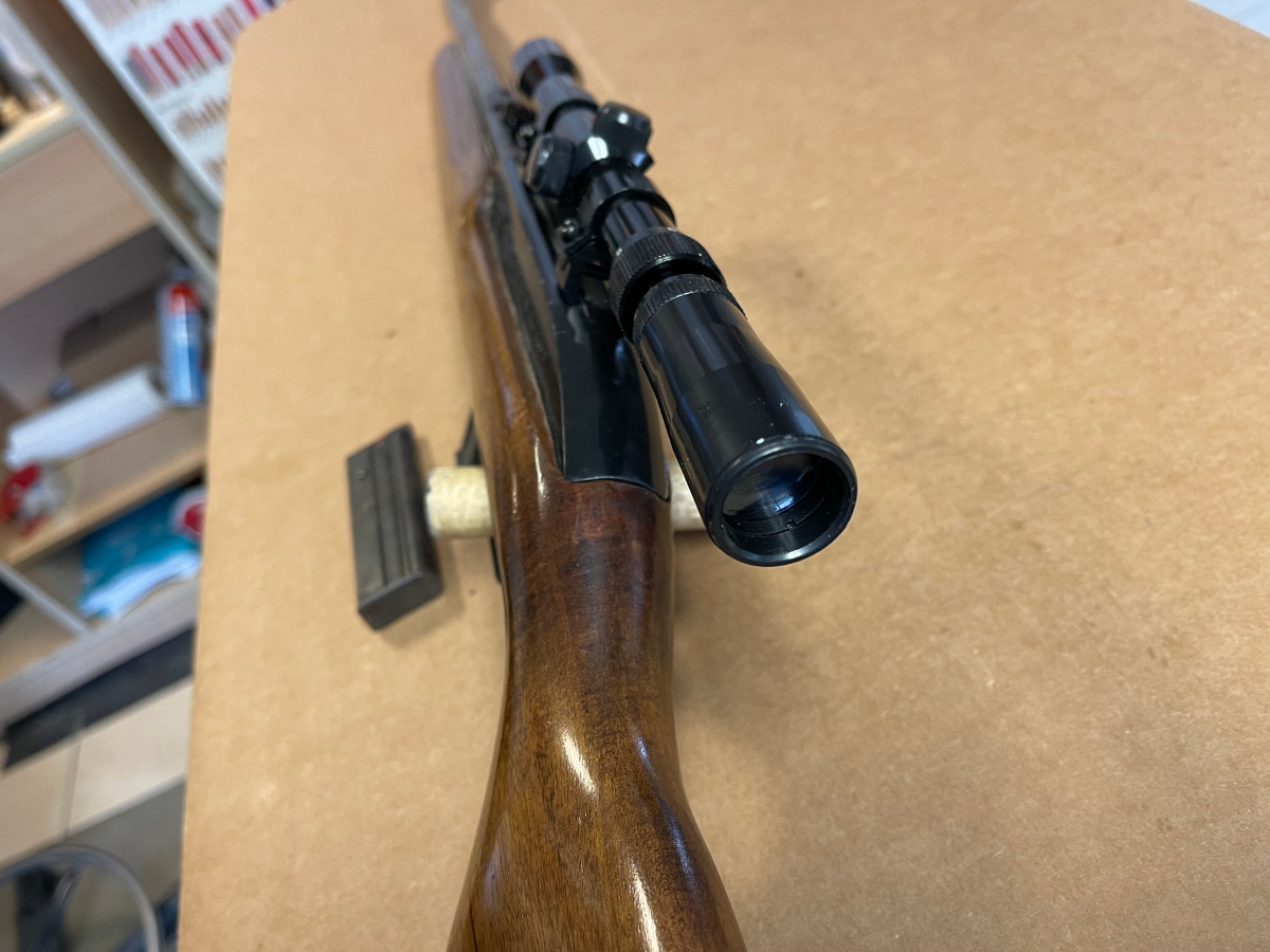 Magtech CBC MODEL 7022 SEMI-AUTO RIFLE WOOD STOCK, WITH SCOPE, TWO ...