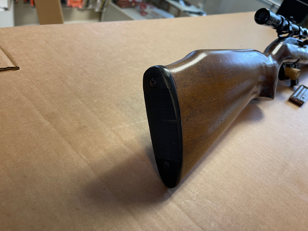 Magtech CBC MODEL 7022 SEMI-AUTO RIFLE WOOD STOCK, WITH SCOPE, TWO ...