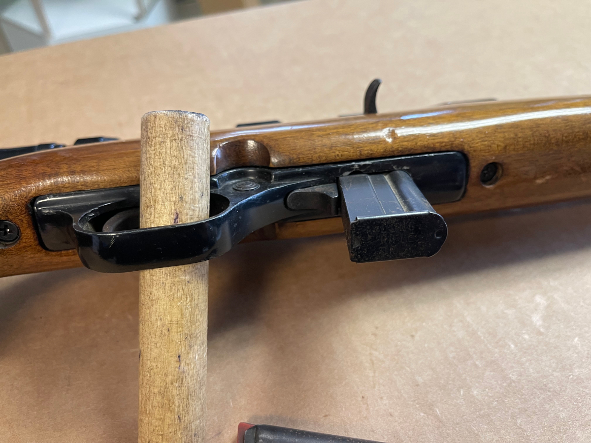 Magtech CBC MODEL 7022 SEMI-AUTO RIFLE WOOD STOCK, WITH SCOPE, TWO ...