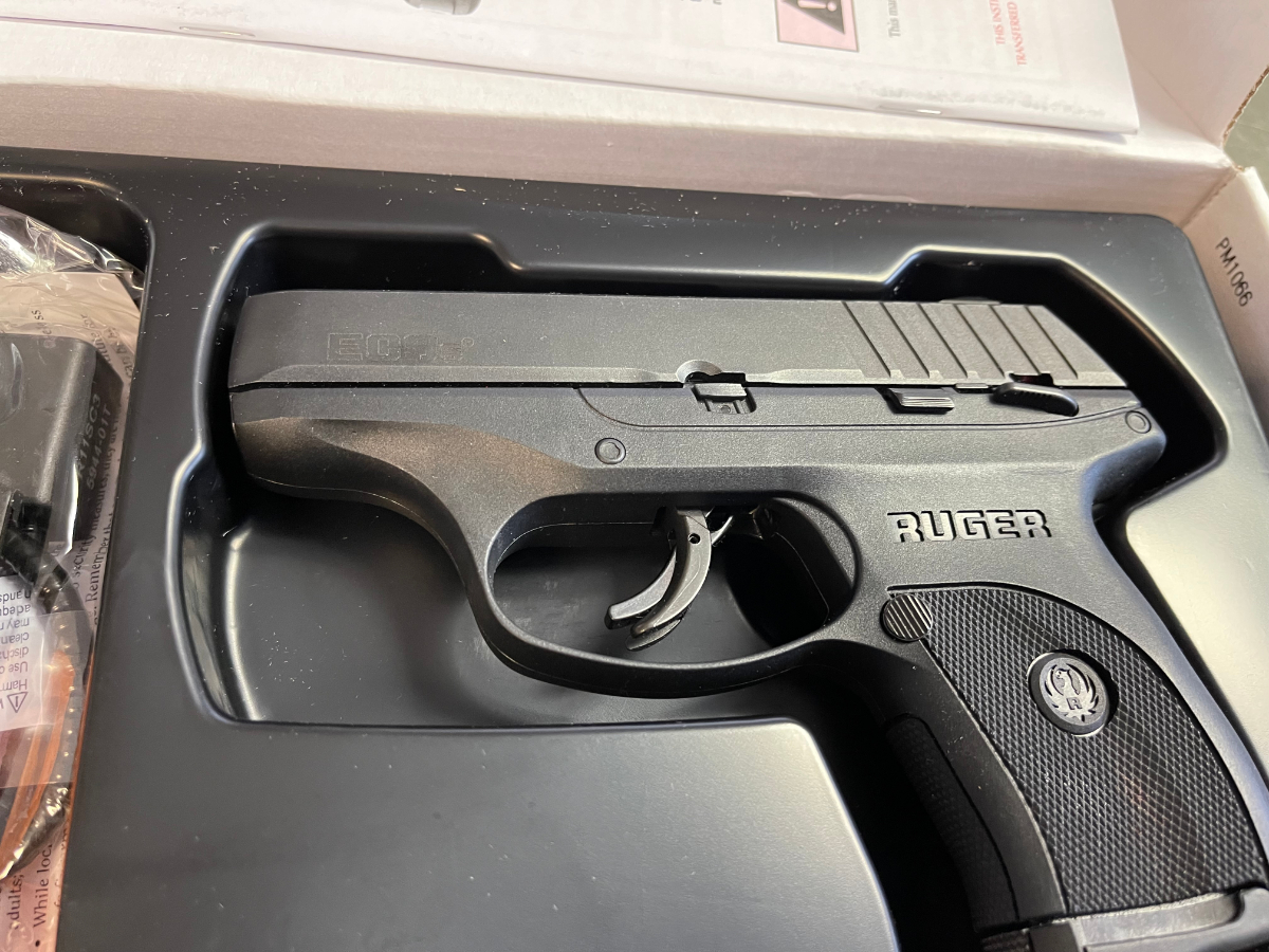 Ruger Ec9s 3.12 Inch Barrel 7+1 Black Oxide Black Oxide Steel Slide ...