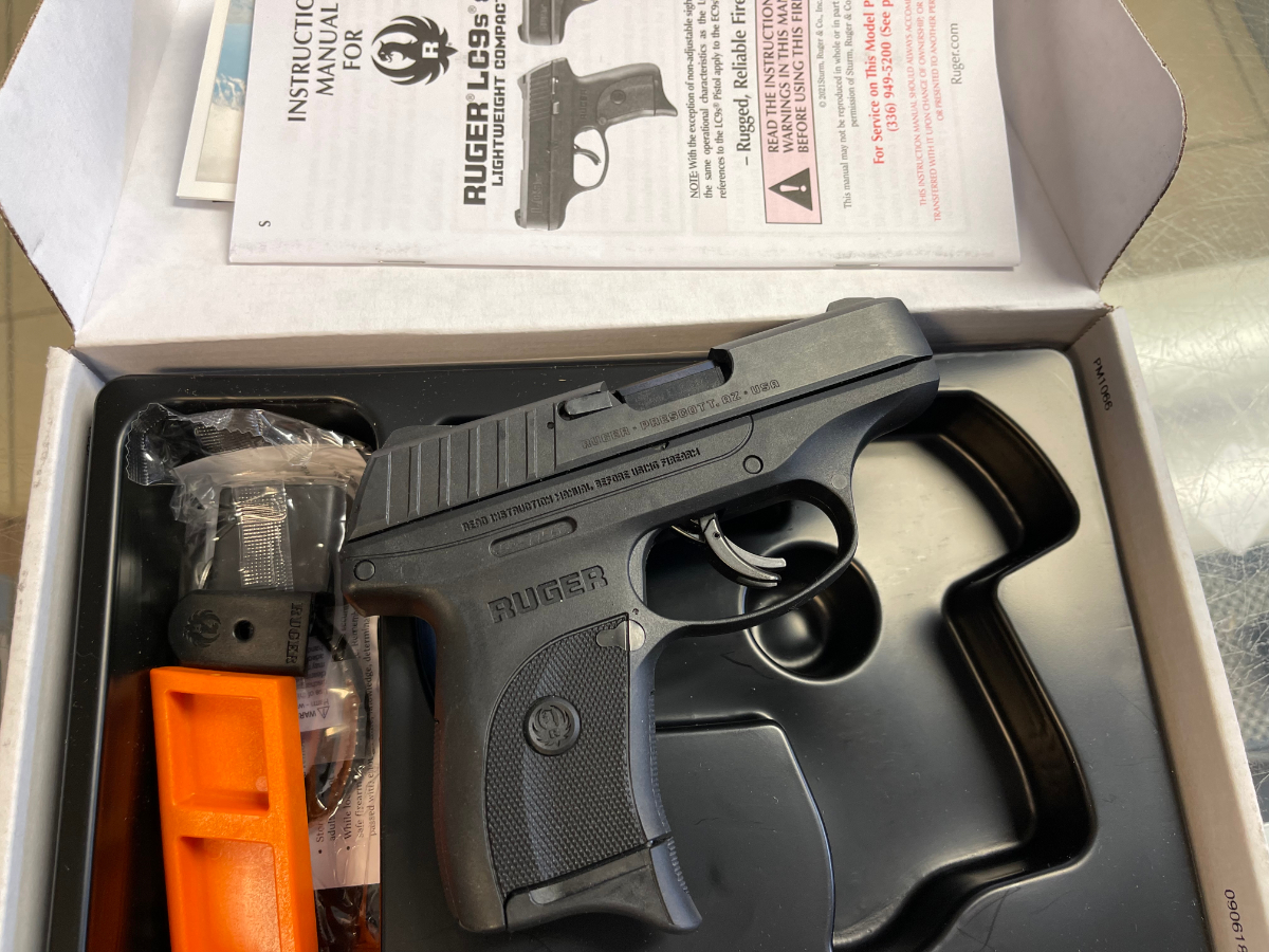 Ruger Ec9s 3.12 Inch Barrel 7+1 Black Oxide Black Oxide Steel Slide ...