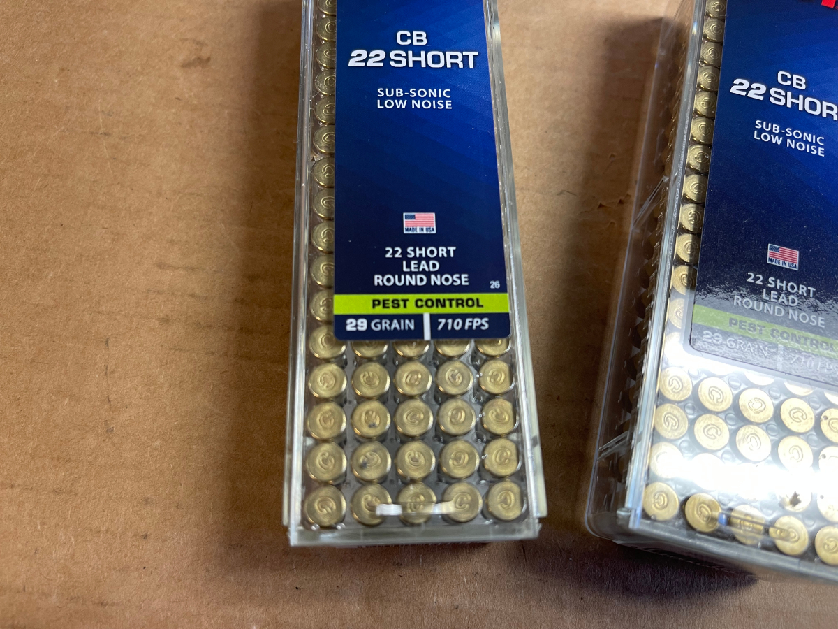 200 ROUNDS CCI Specialty CB Subsonic Low Noise 22 Short 29 gr Lead ...