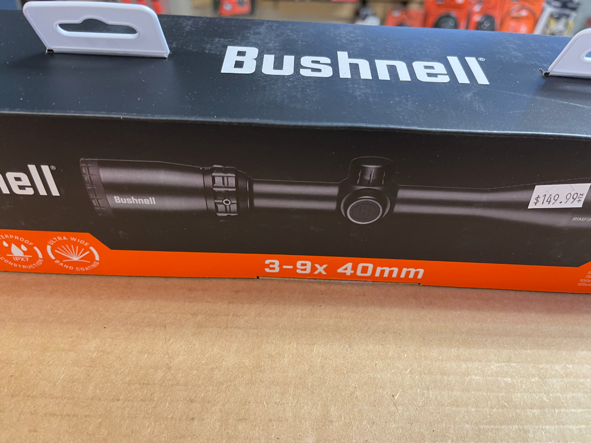 Bushnell Rimfire Rifle Scope Black - 3-9x40 DZ22 Illuminated Reticle ...