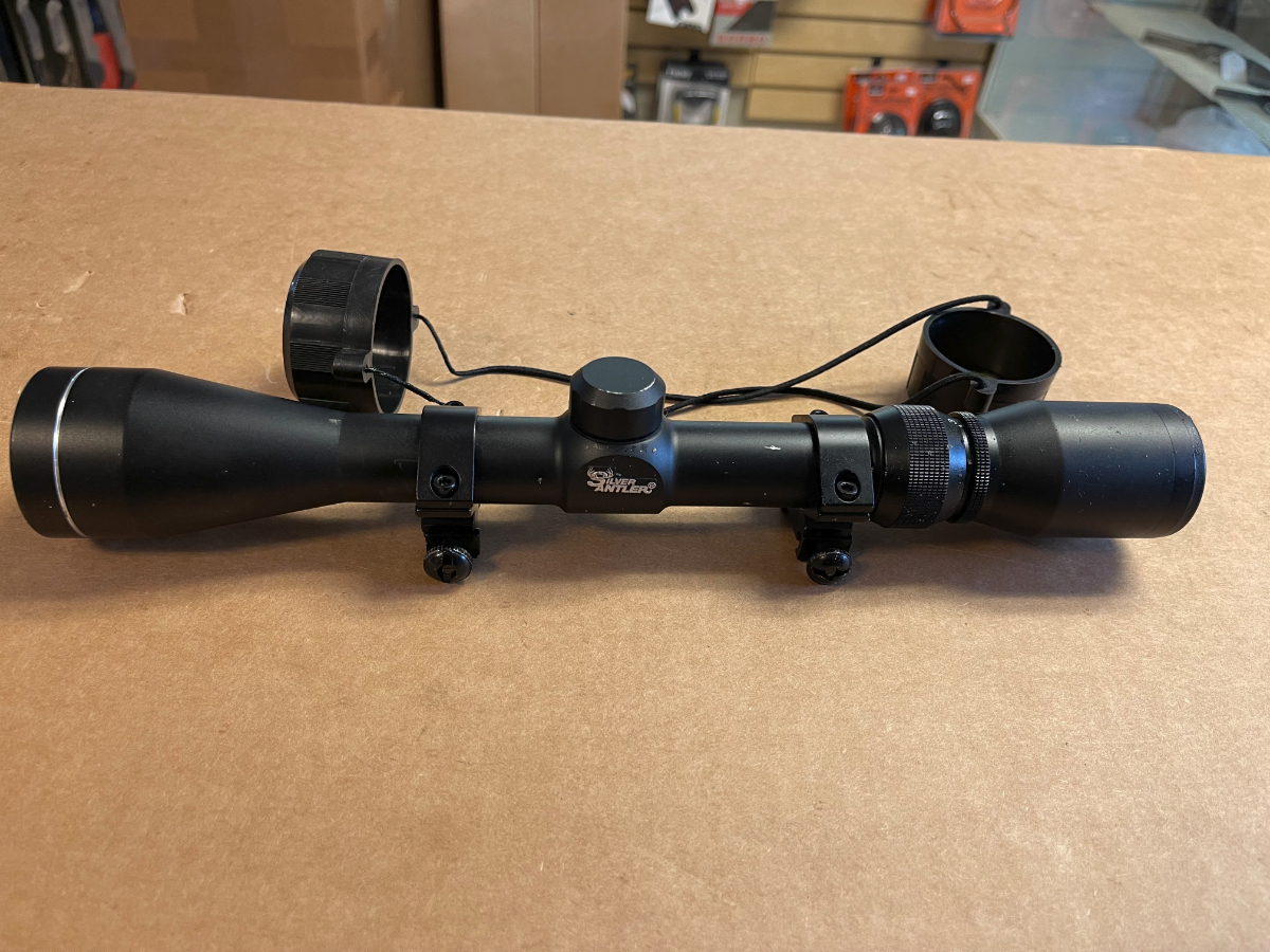 Tasco Silver Antler 3-9x40 Rifle Scope With Rings And Lens Covers Nice ...