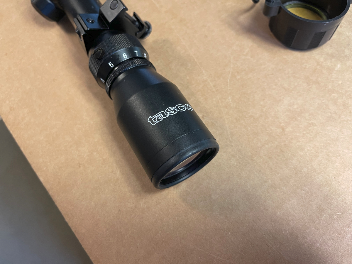 Tasco Silver Antler 3-9x40 Rifle Scope With Rings And Lens Covers Nice ...