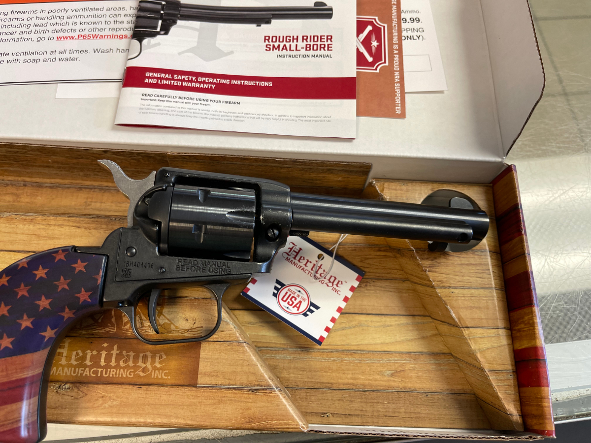 Heritage Rough Rider Revolver 4-3/4" Barrel 6 Rounds Fixed Sights ...