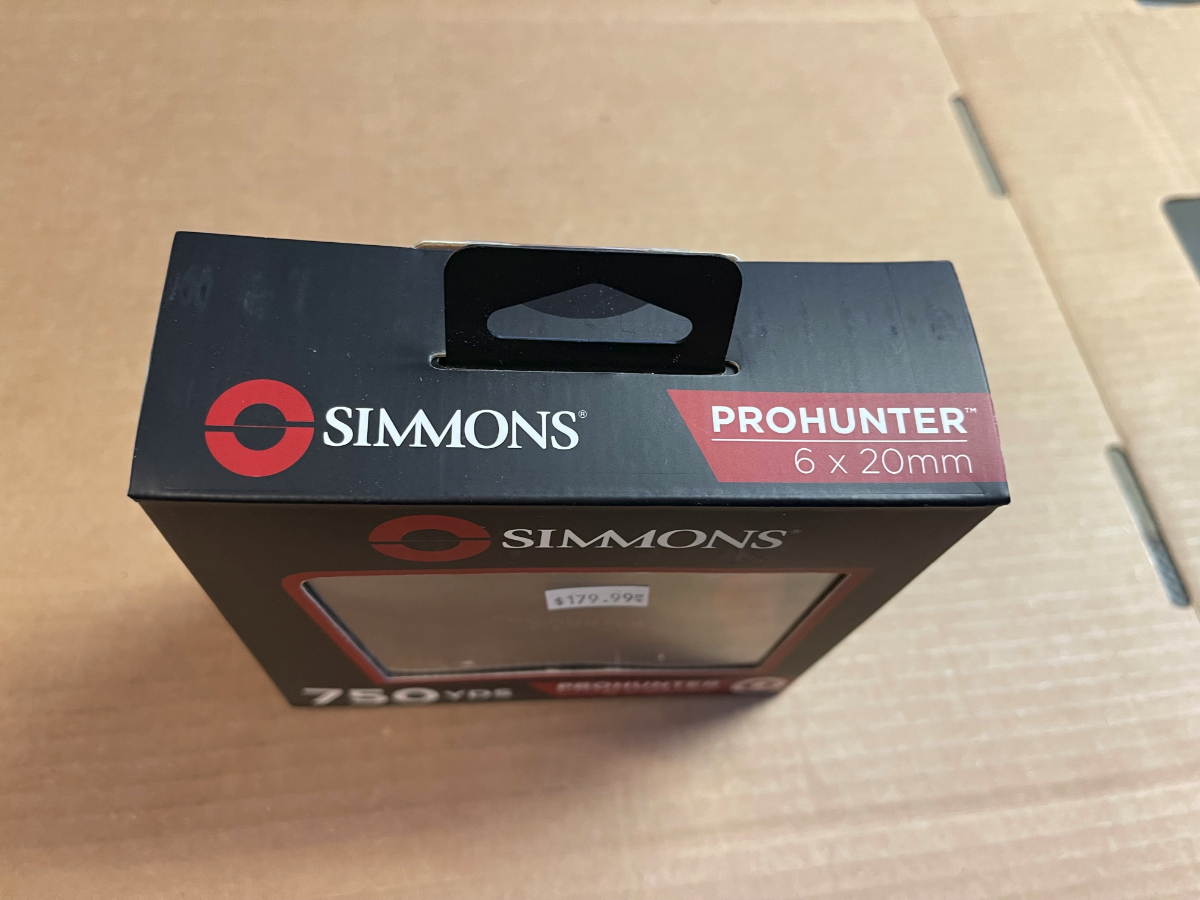 Simmons Prohunter 750 Rangefinder 6x244mm 750 Yard CR2 Battery Gunmetal ...