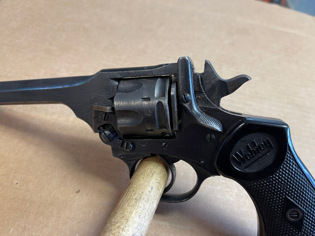 Webley & Scott Model Mark Iv War Pistol 6 Shot Break Open Revolver 5 ...