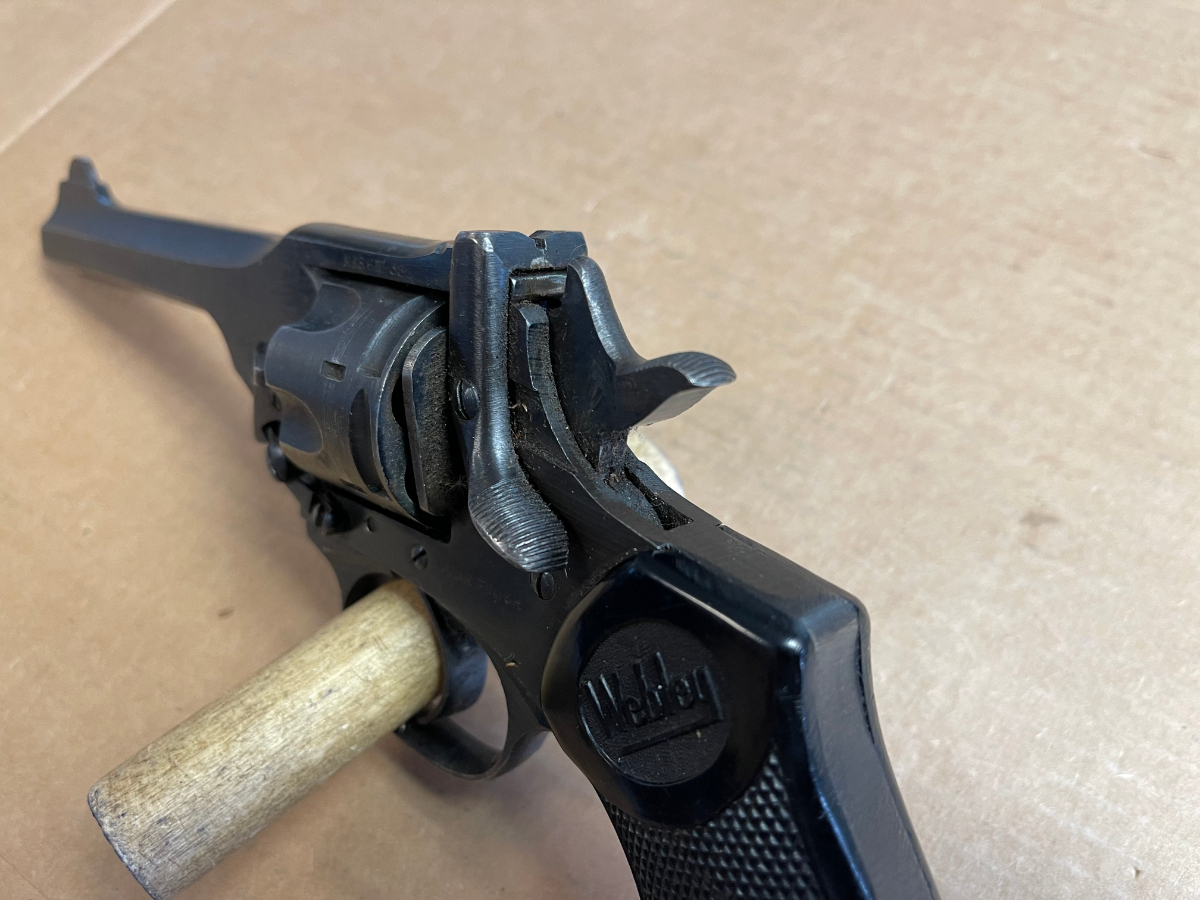 Webley & Scott Model Mark Iv War Pistol 6 Shot Break Open Revolver 5 ...