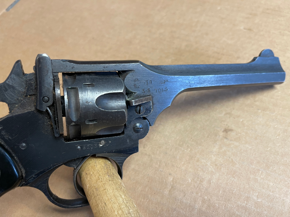 Webley & Scott Model Mark Iv War Pistol 6 Shot Break Open Revolver 5 ...