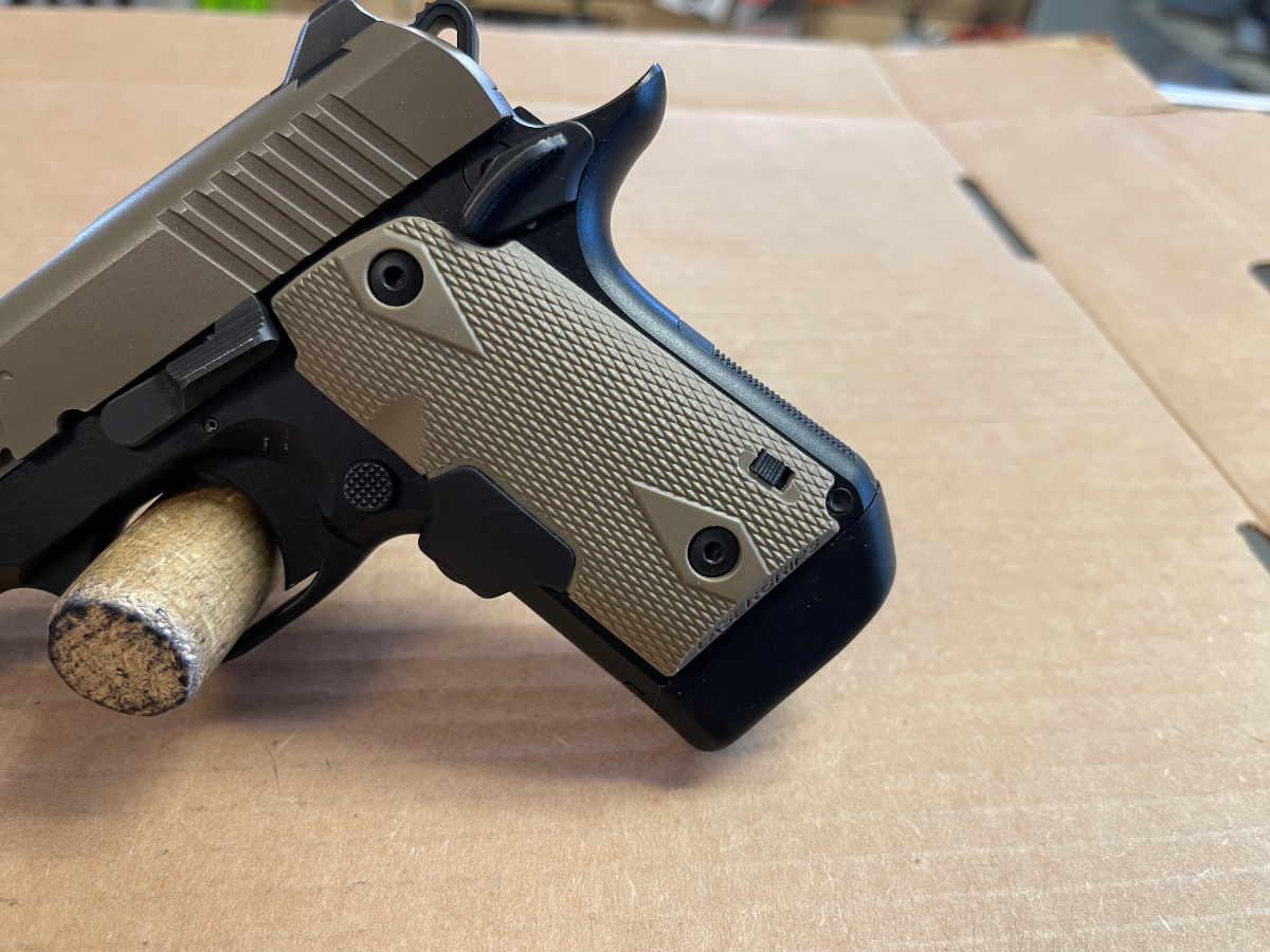 Kimber Micro 9 Desert Tan Laser Grips Semi-Automatic Pistol 3.15 Inch ...