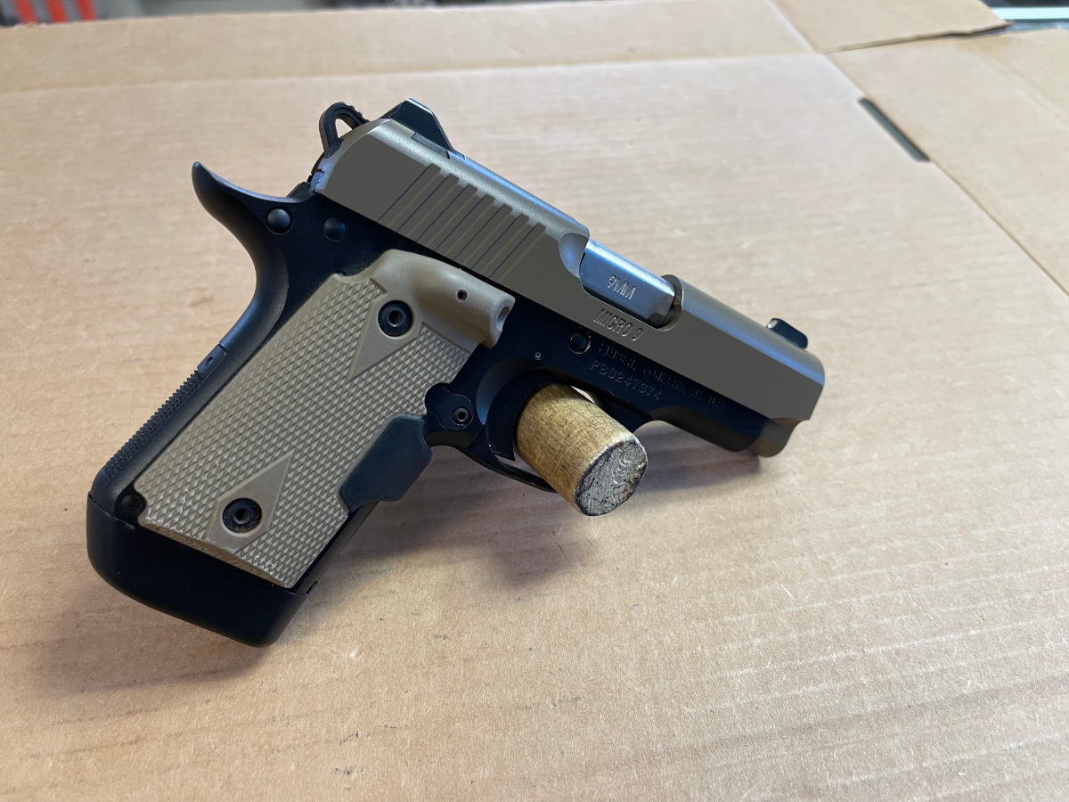 Kimber Micro 9 Desert Tan Laser Grips Semi-Automatic Pistol 3.15 Inch ...