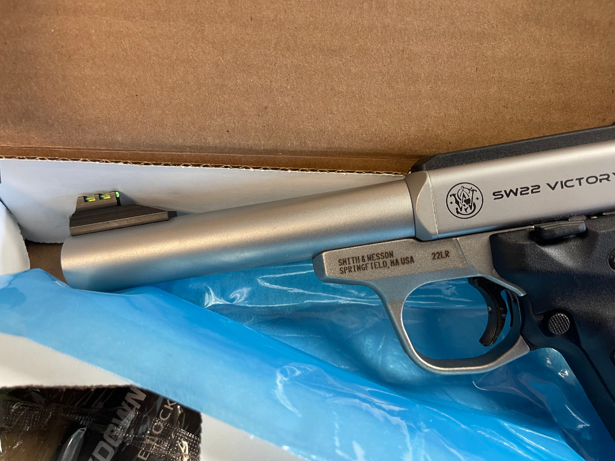 Smith & Wesson Sw Victory Stainless Steel 5.50 Inch Barrel & Slide 10+1 ...