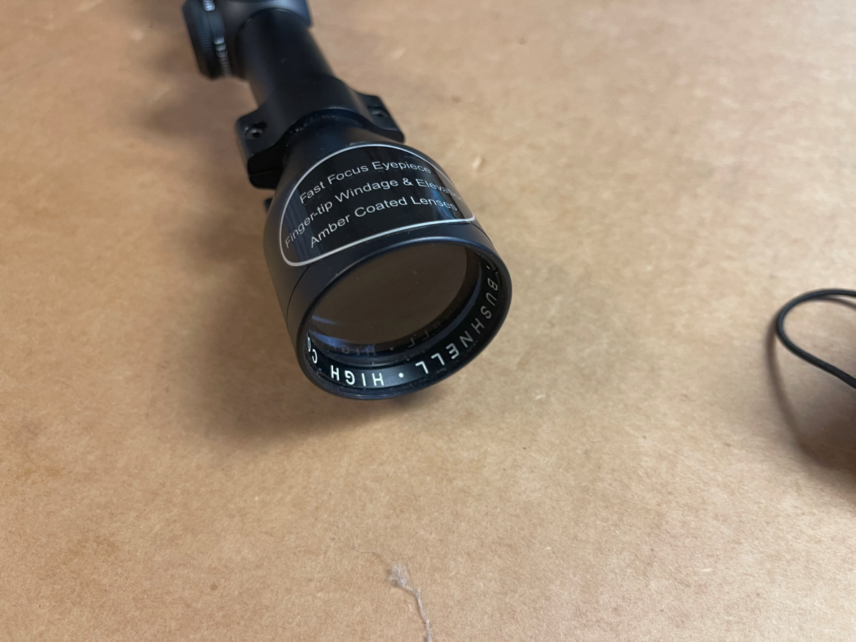 BUSHNELL TROPHY RIFLE SCOPE 3-9X40 WITH RINGS AND LENS COVERS NICE ...