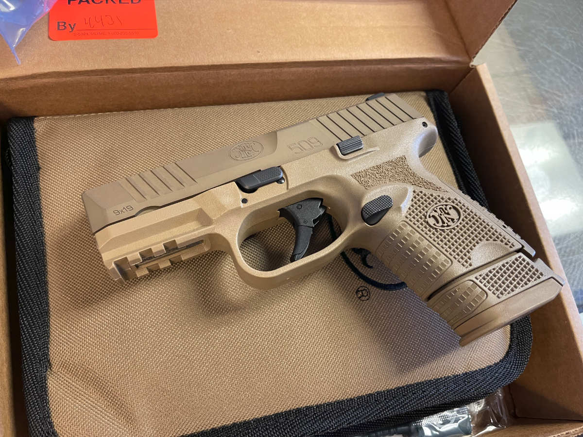 Fn 509 Compact 3.70 Inch Barrel 12+1, 15+1, Flat Dark Earth Stainless ...