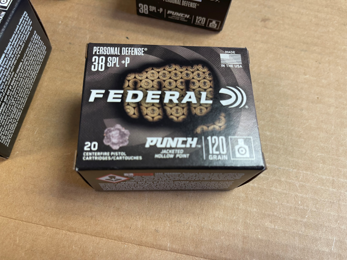 80 Rounds Federal Premium Personal Defense Punch 38 Spl +P 120 Gr 1000 ...