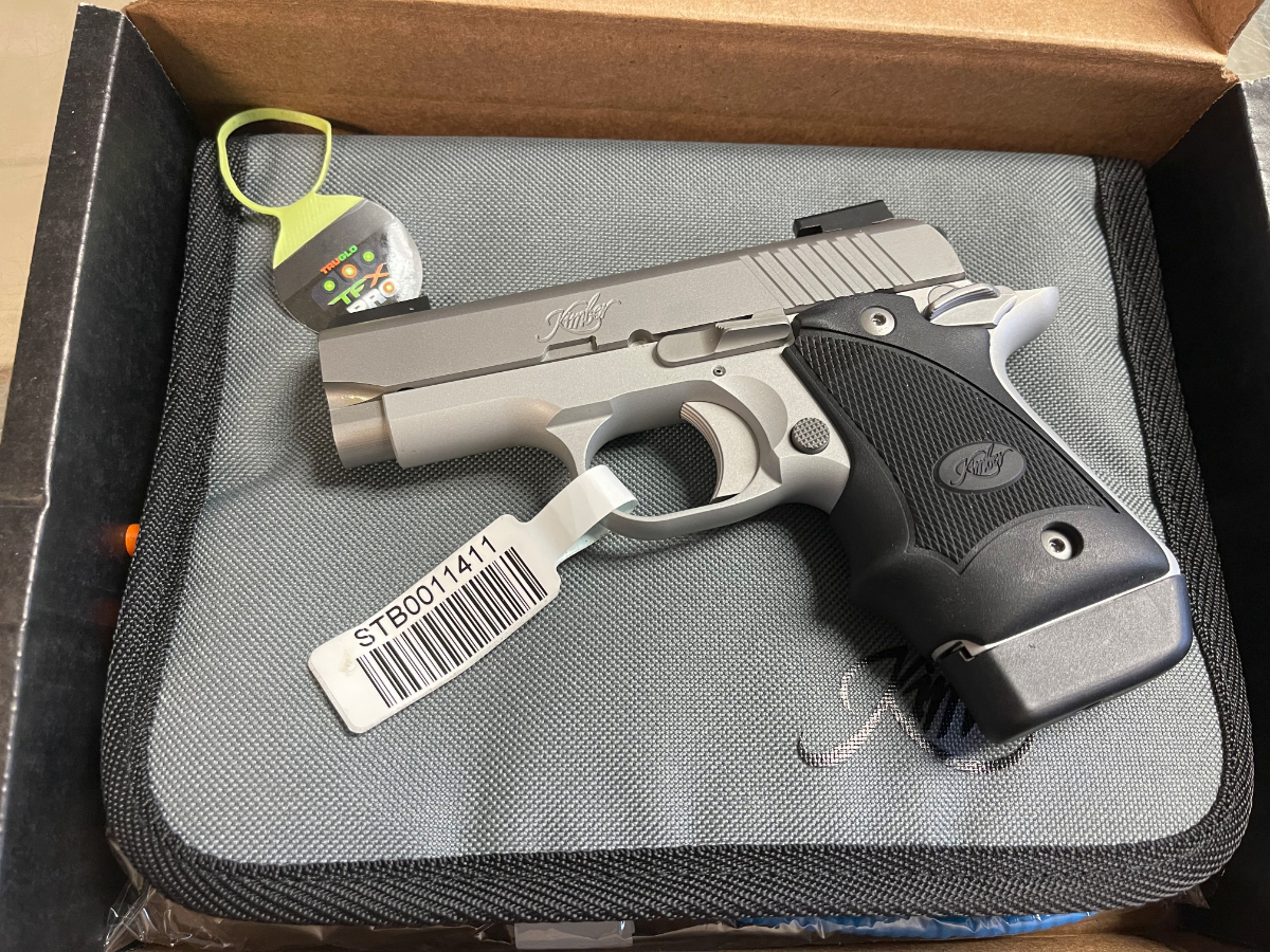 Kimber Micro 9 Stainless TruGlo TFX Pro Day / Night Sights 3.15 INCH ...