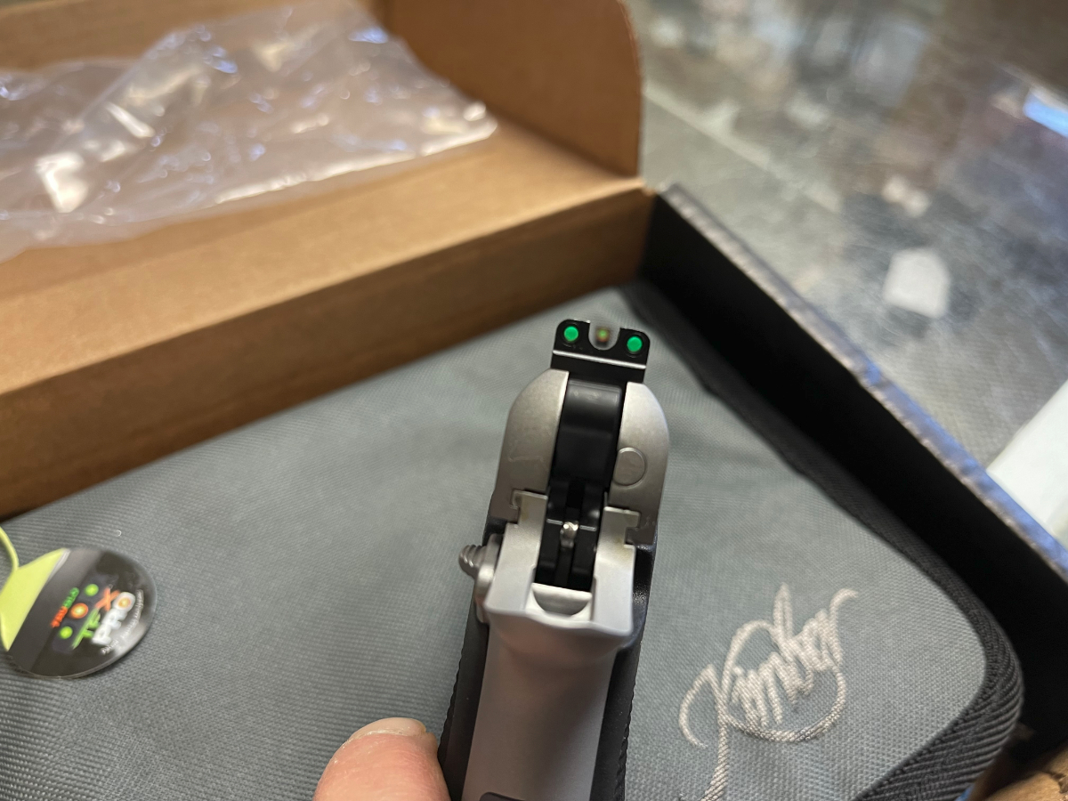 Kimber Micro 9 Stainless TruGlo TFX Pro Day / Night Sights 3.15 INCH ...