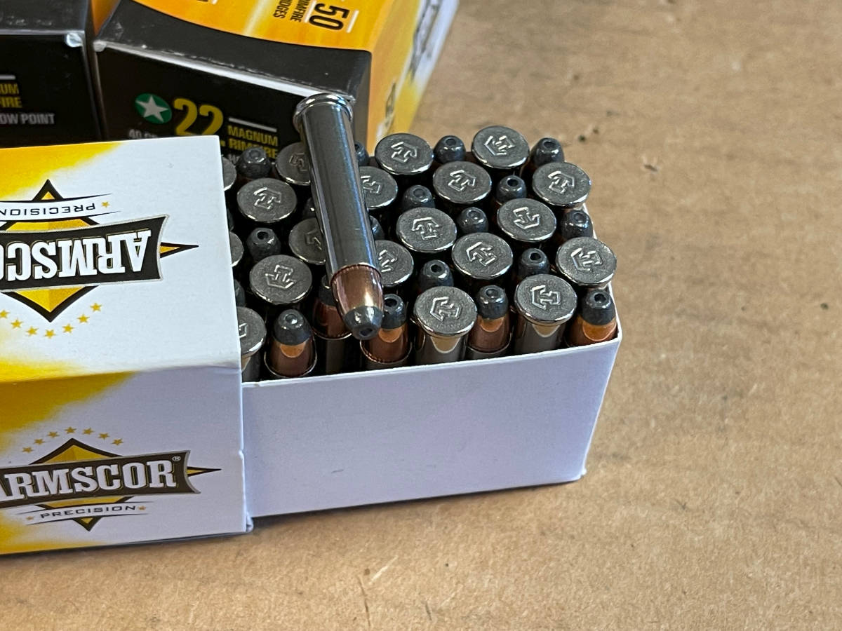 200 Rounds Armscor 50157 Rimfire 22 Wmr 40 Gr Jacketed Hollow Point ...
