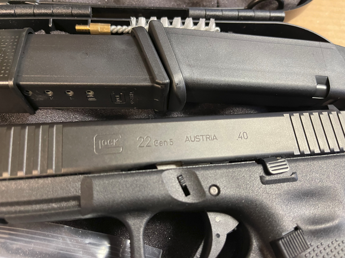 G22 Gen5 4.49 Inch Glock Marksman Barrel 10+1 Modular Backstrap Safe ...