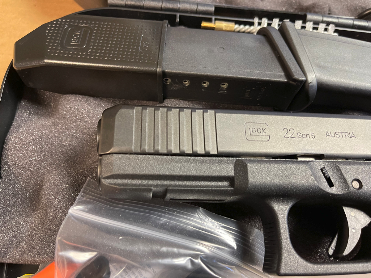 G22 Gen5 4.49 Inch Glock Marksman Barrel 10+1 Modular Backstrap Safe ...