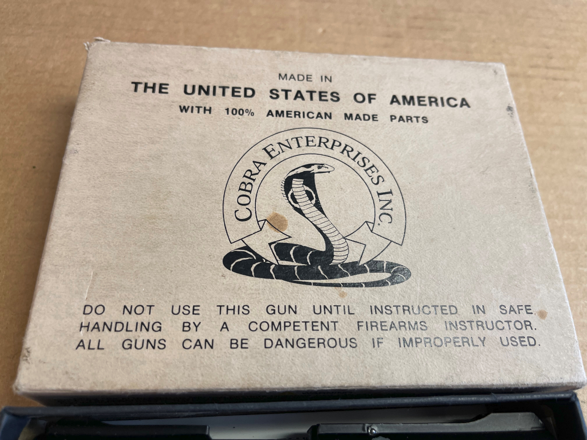 Cobra Model Ca-32 Semi-Auto Pistol 3 Inch Barrel 6+1 Magazine Good ...