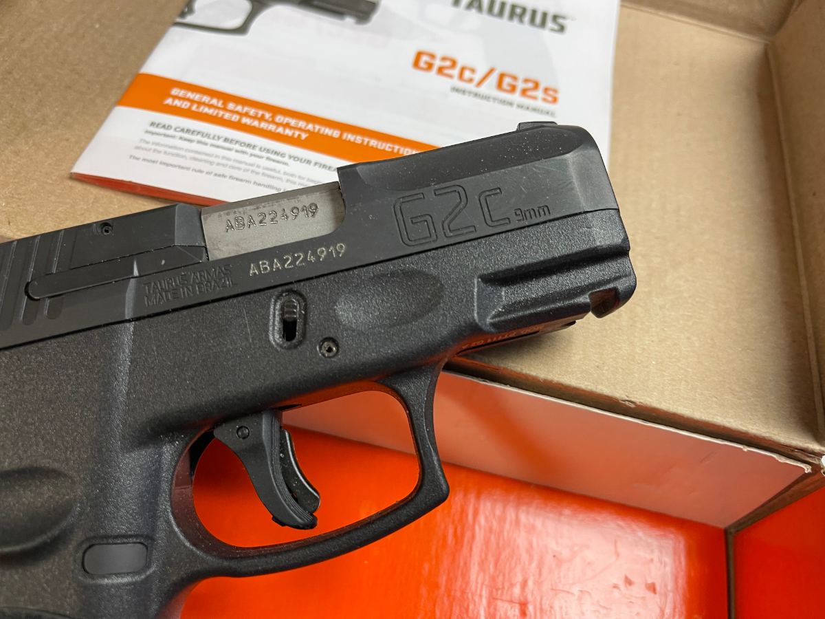 Taurus Model G2c Semi-Auto Pistol 3.20 Inch Barrel 12+1 Mag Manual ...