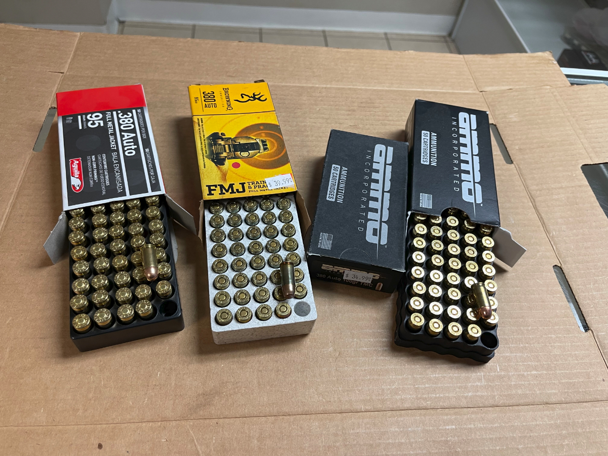 200 Rounds Assorted 380 Acp Ammunition New In Boxes .380 Acp For Sale ...