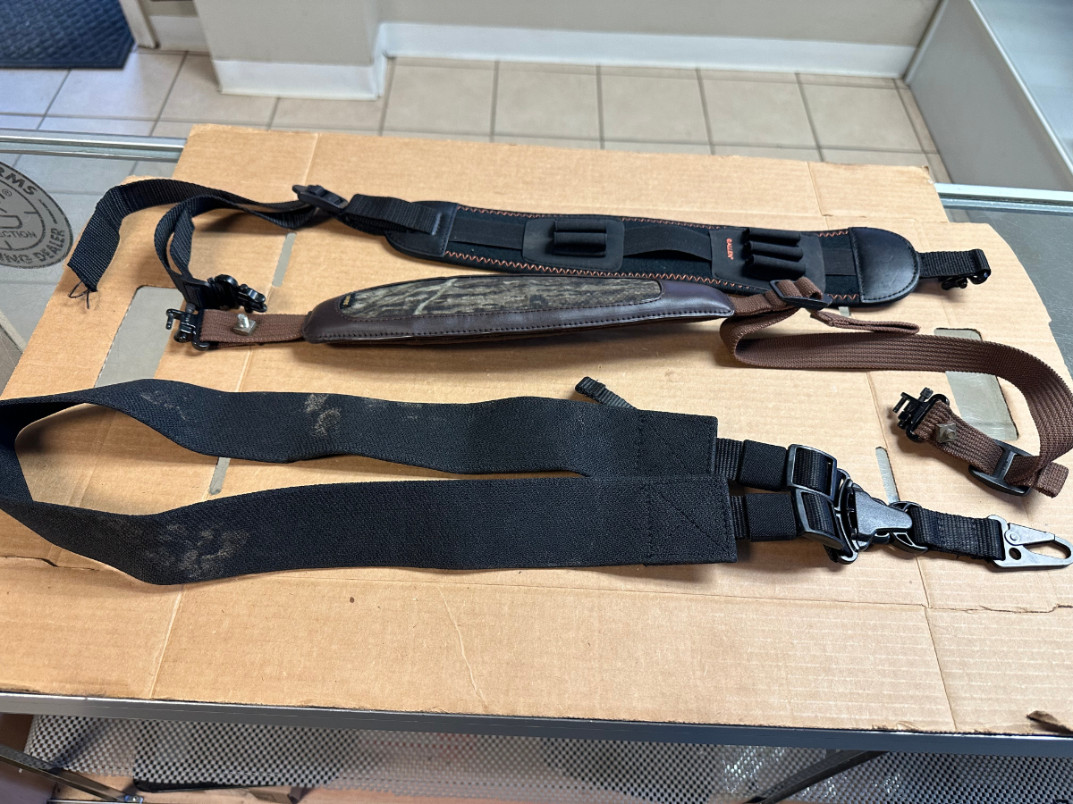 Nice Lot Of Three Assorted Rifle Slings In Good Condition Final Sale As ...