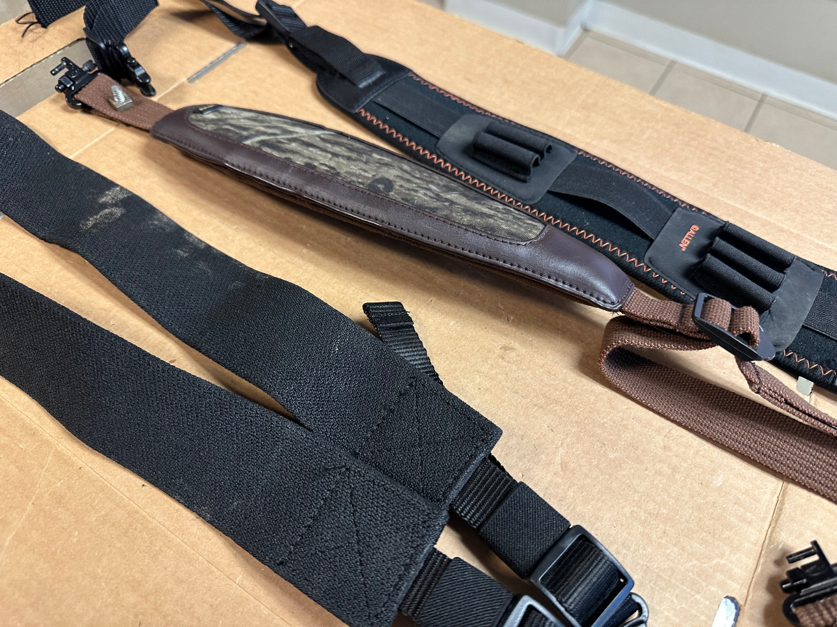 Nice Lot Of Three Assorted Rifle Slings In Good Condition Final Sale As ...