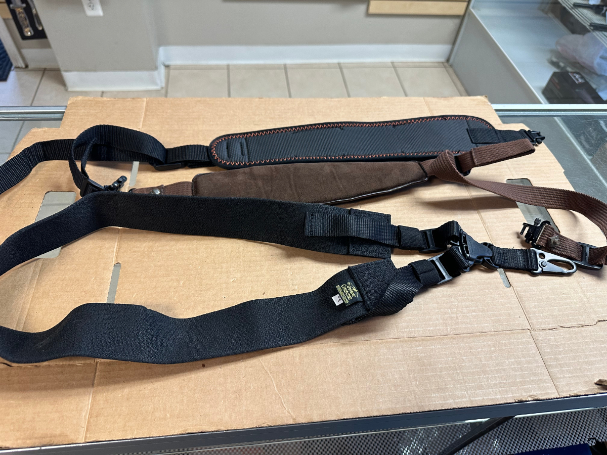 Nice Lot Of Three Assorted Rifle Slings In Good Condition Final Sale As ...